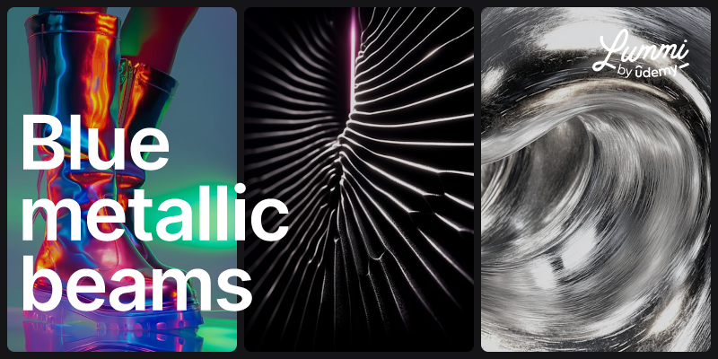 Blue Metallic Beams Images — Free HD Download on Lummi