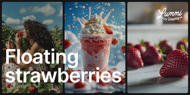 Floating-strawberries Images — Free HD Download on Lummi