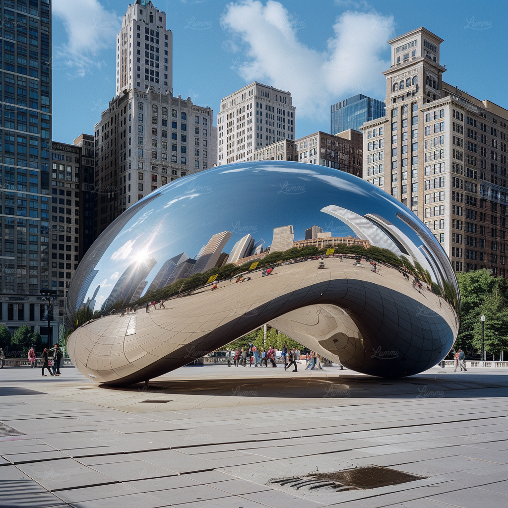 Cloud Gate (The Bean) in Chicago Photo on Lummi