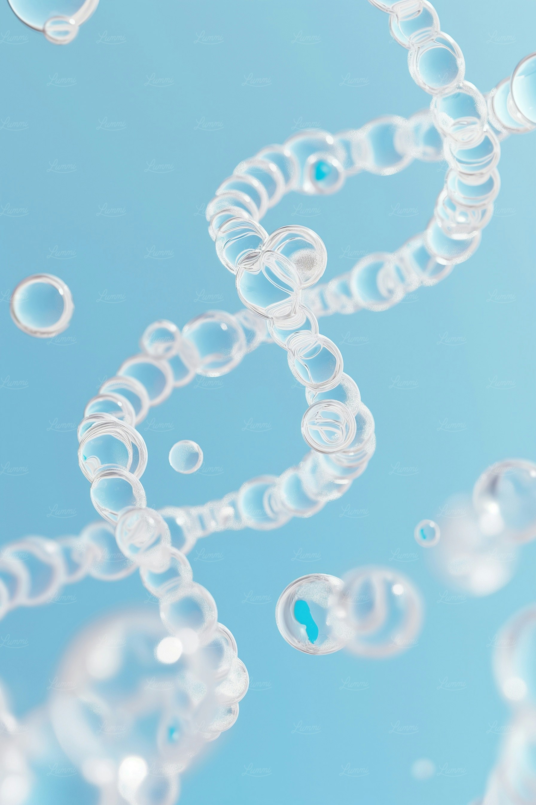 Helical Bubble Structures 3D Image on Lummi