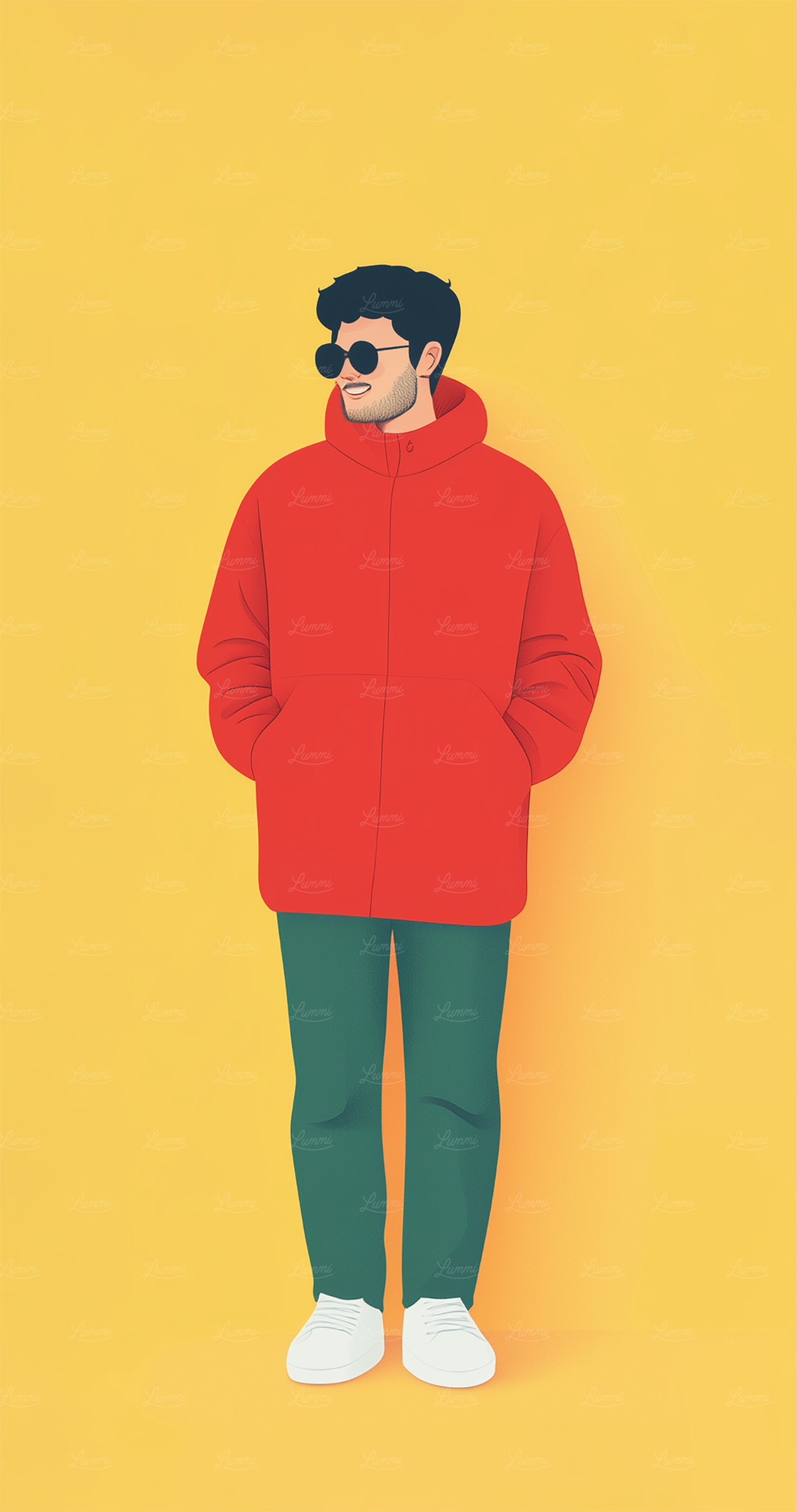 Modern Minimalist Male Character Illustration Illustration on Lummi