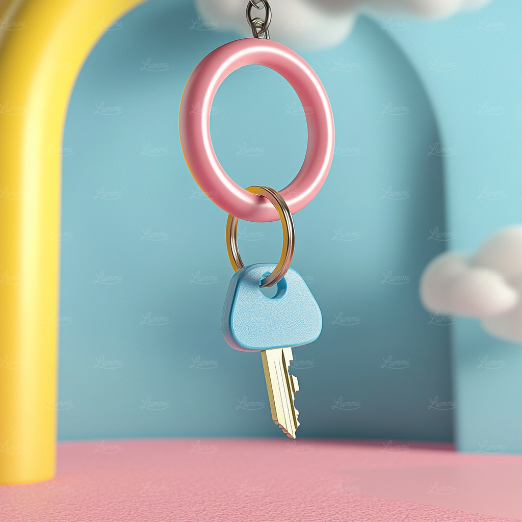 Surreal Key Composition Illustration on Lummi