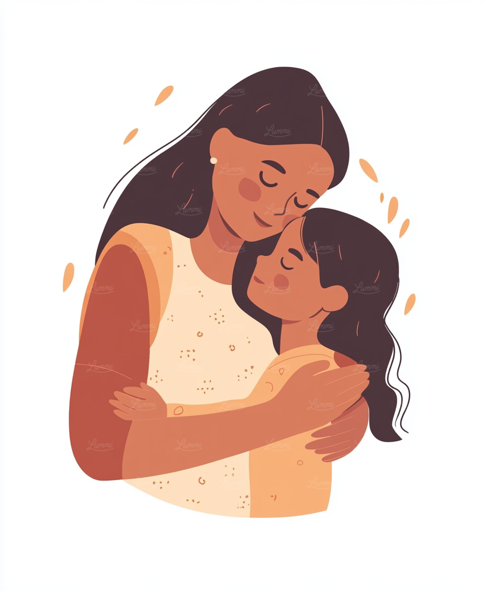Affectionate Embrace Illustration Illustration On Lummi