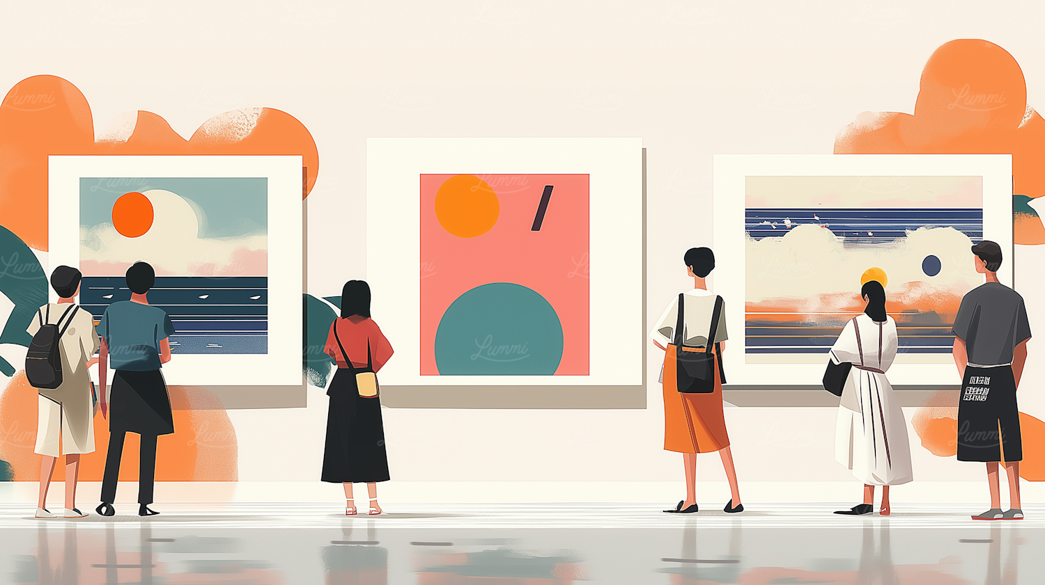 Lummi Illustration - Modern Art Gallery Illustration