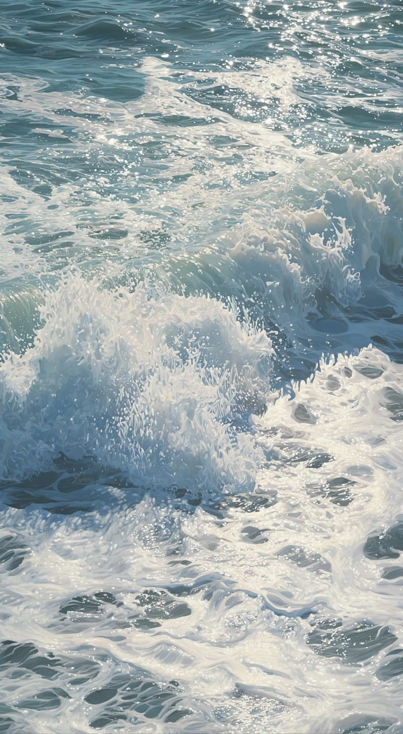Ocean Waves in Motion Photo on Lummi