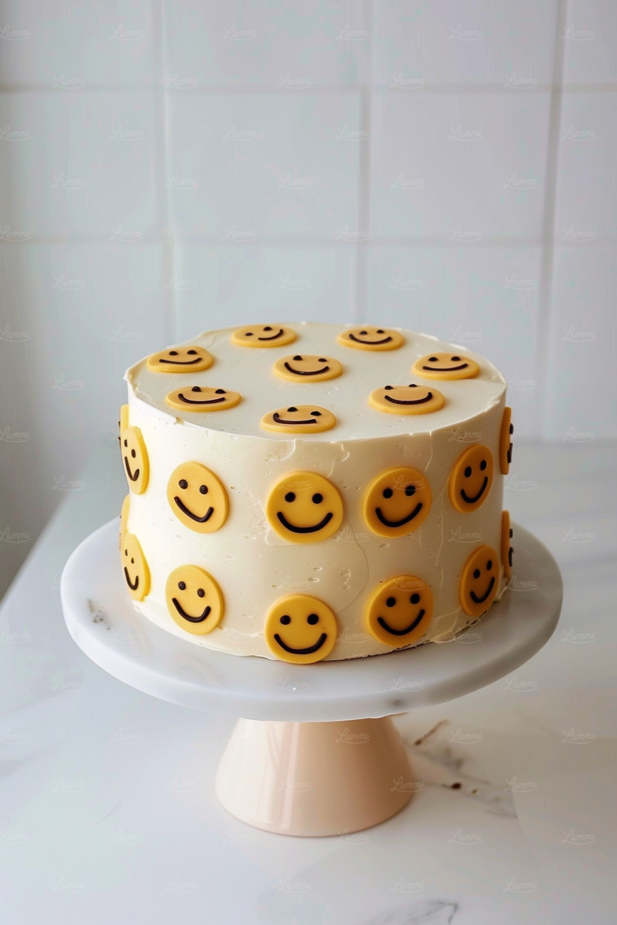 Smiley-Faced Celebration Cake Photo on Lummi