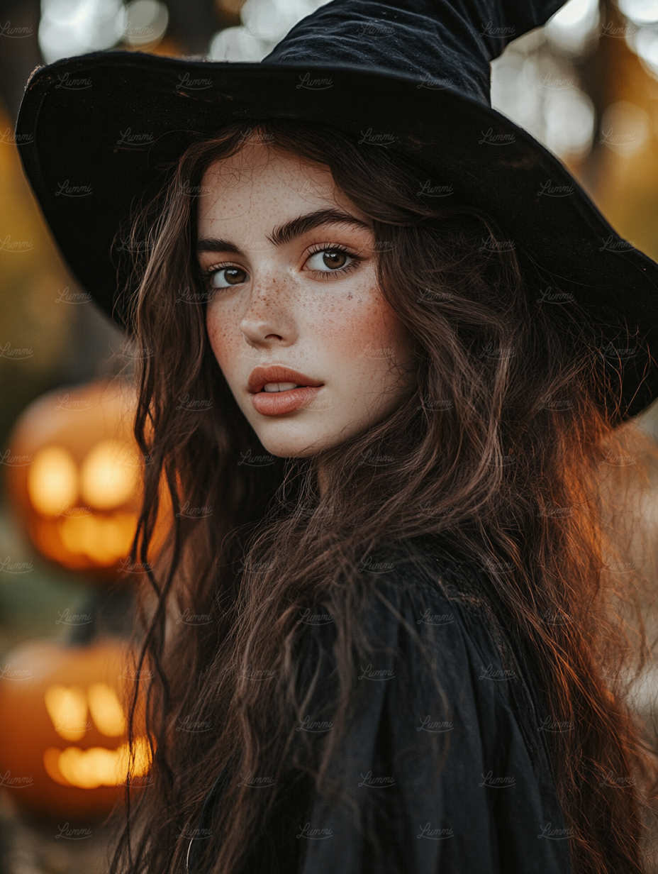 Halloween Witch Portrait Photo on Lummi