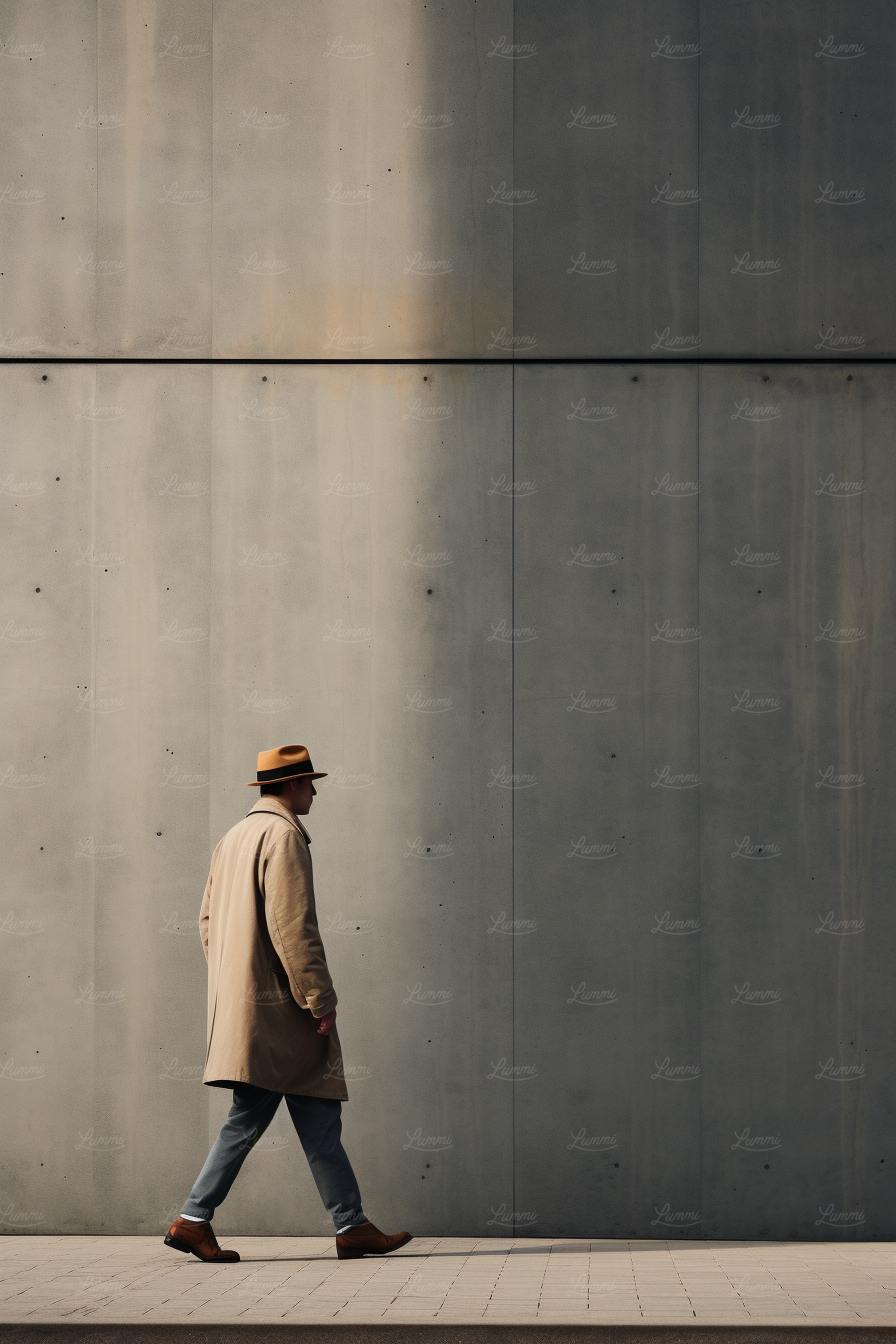 Timeless Stride Along Concrete Mystique Photo on Lummi