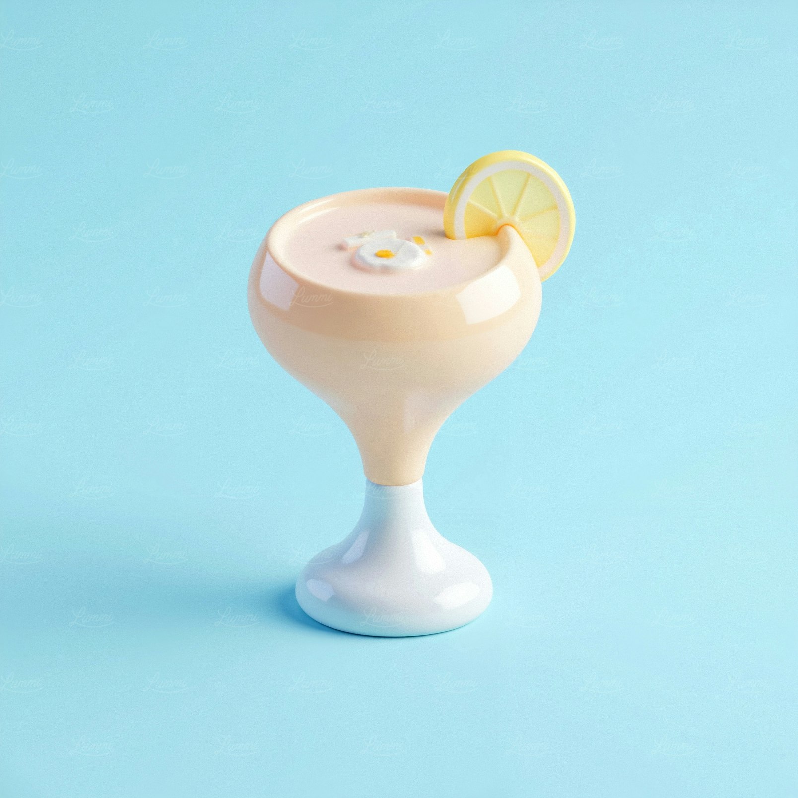 Lummi 3D - Stylized Cocktail Glass