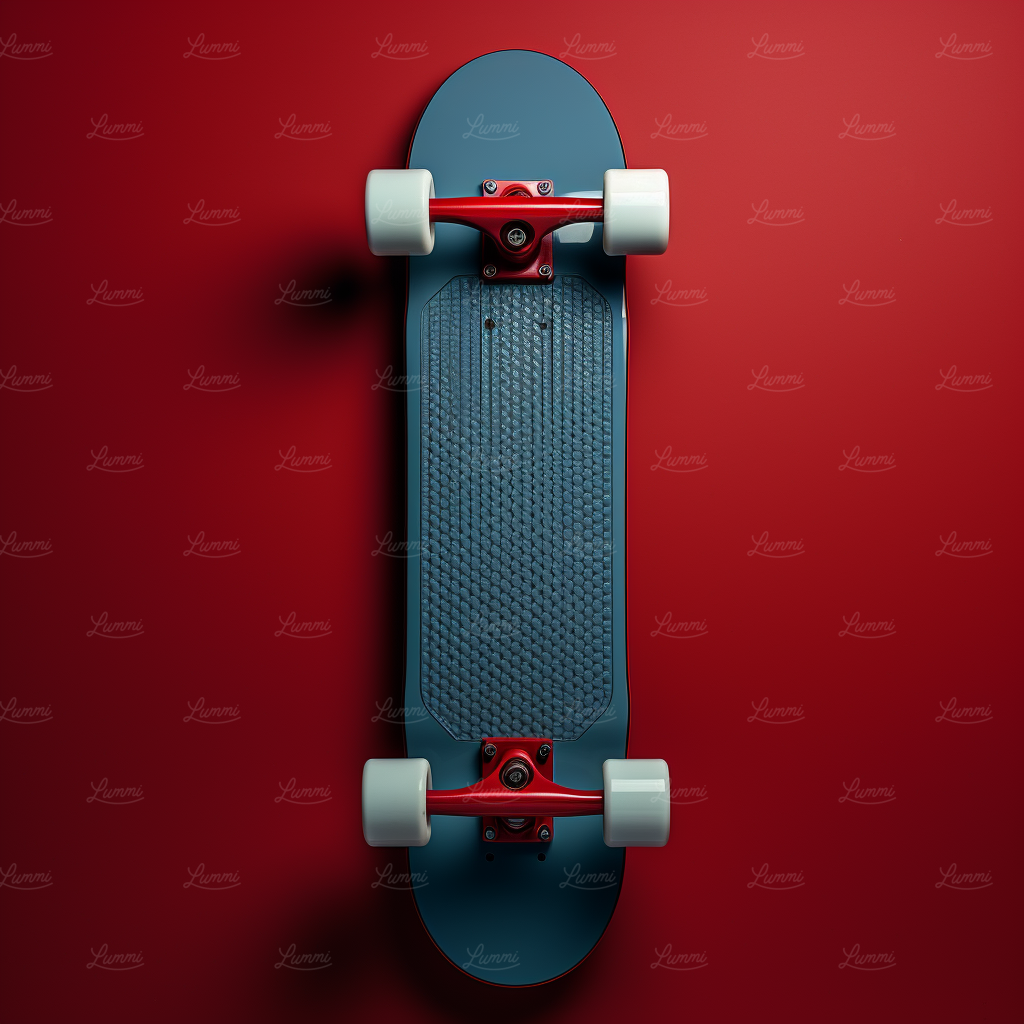 Red Contrast Matte Skateboard Photo on Lummi